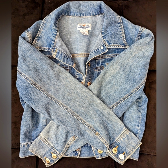 anchor blue | Jackets & Coats | Vintage Anchor Blue Denim Jacket | Poshmark